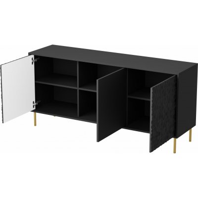 Buffet Bullet - Noir/or - Buffets et consoles - Trendrum.fr