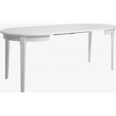 Dalan vitt runt bord med iläggsskivor Ø95-195 x 95 cm - 6740 kr - Runda ...