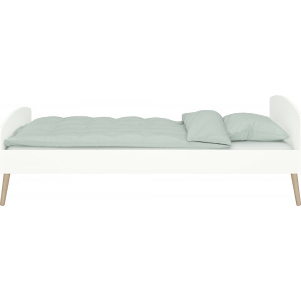 Lit Softline 90 x 200 cm - Blanc - Lits simples - Trendrum.fr