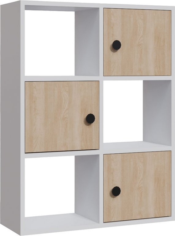 Tilton bokhylla - Vit/ek - 3490 kr - Trendrum.se