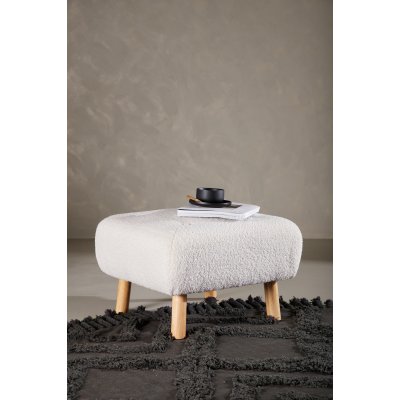Salina sittpuff - Vit teddy - 1090 kr - Fotpallar - Trendrum.se