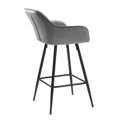 Carina barstol i grå sammet sitthöjd 67 cm - 1590 kr - Barstolar ...